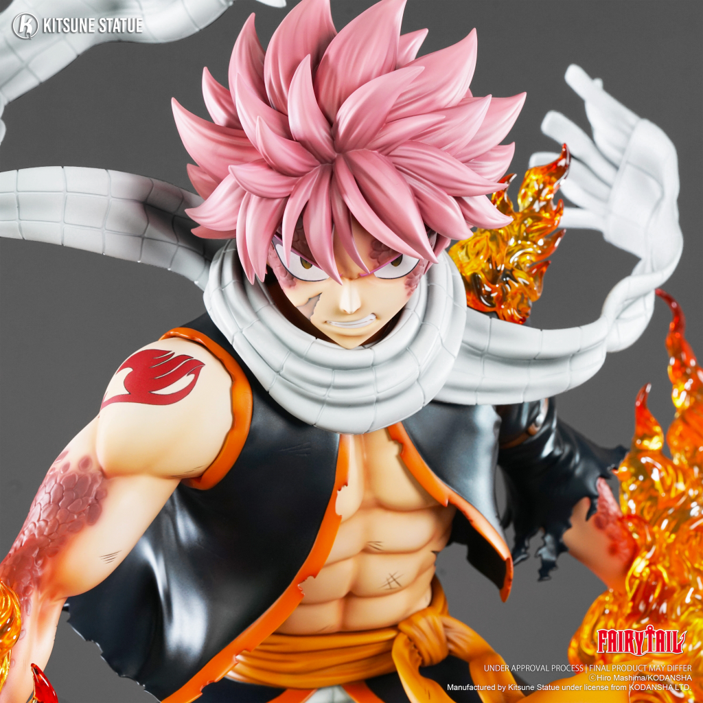 Fairy Tail - Natsu by Kitsune Statue - Kimeshoten